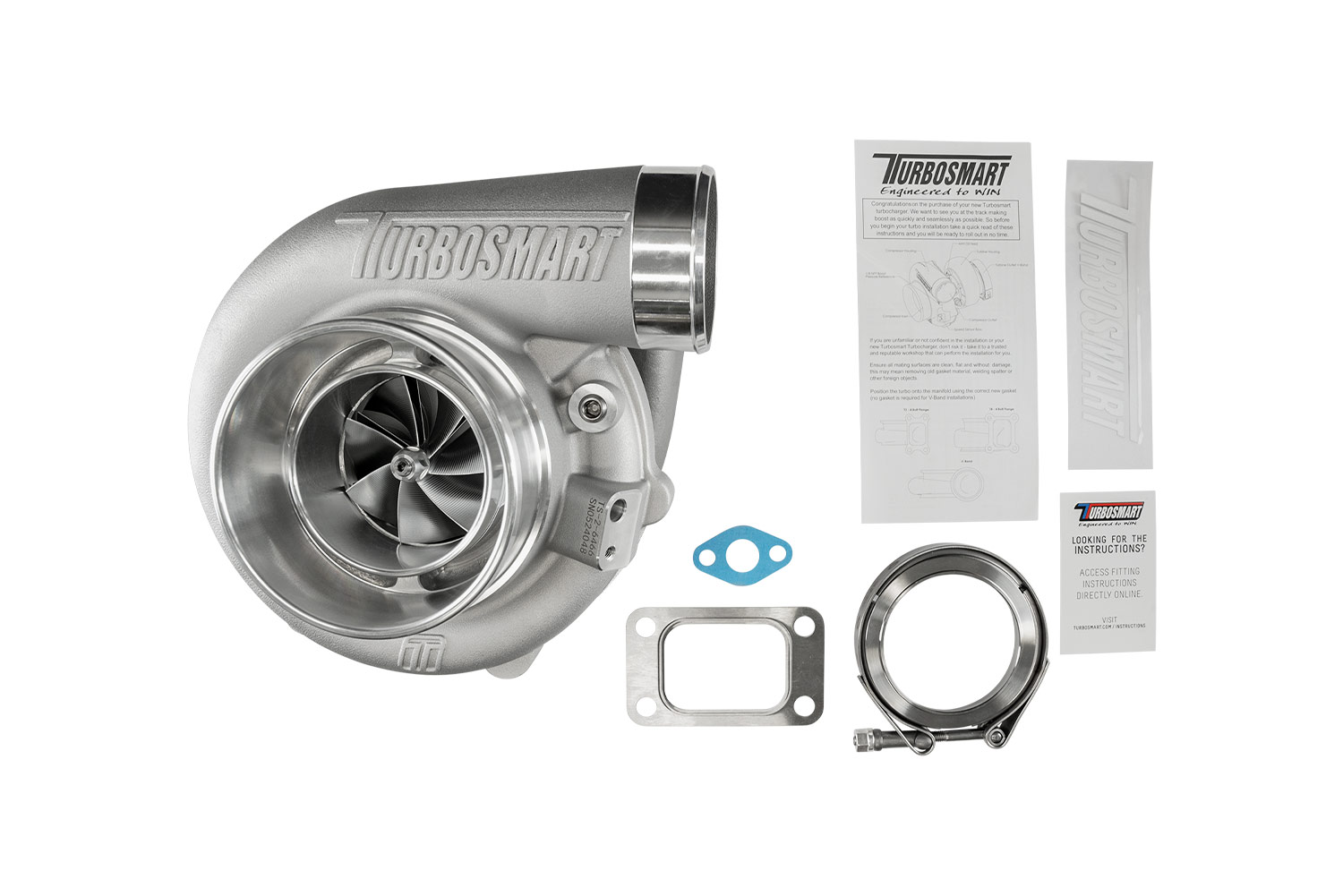 TS-2 Performance Turbocharger (Water Cooled) 6466 T3 1.10AR Externally ...